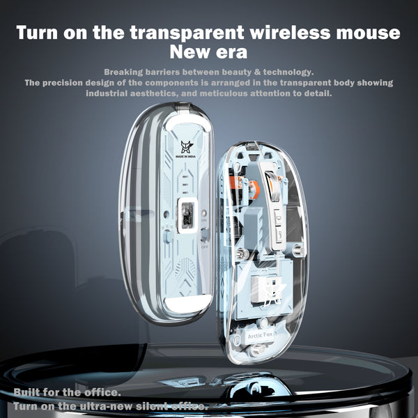 CLEAR WIRELESS PUREVIEW BLUETOOTH MOUSE (TRANSPARENT)