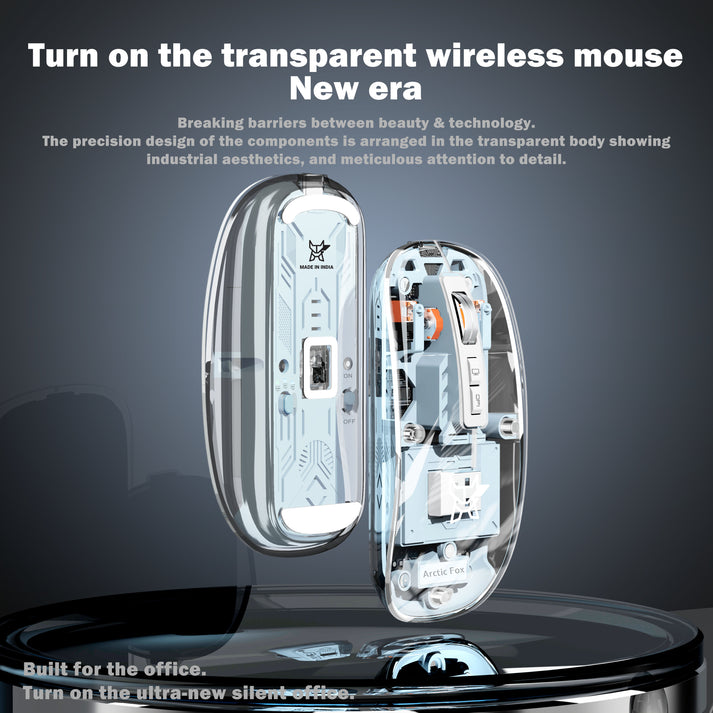 CLEAR WIRELESS PUREVIEW BLUETOOTH MOUSE (TRANSPARENT)