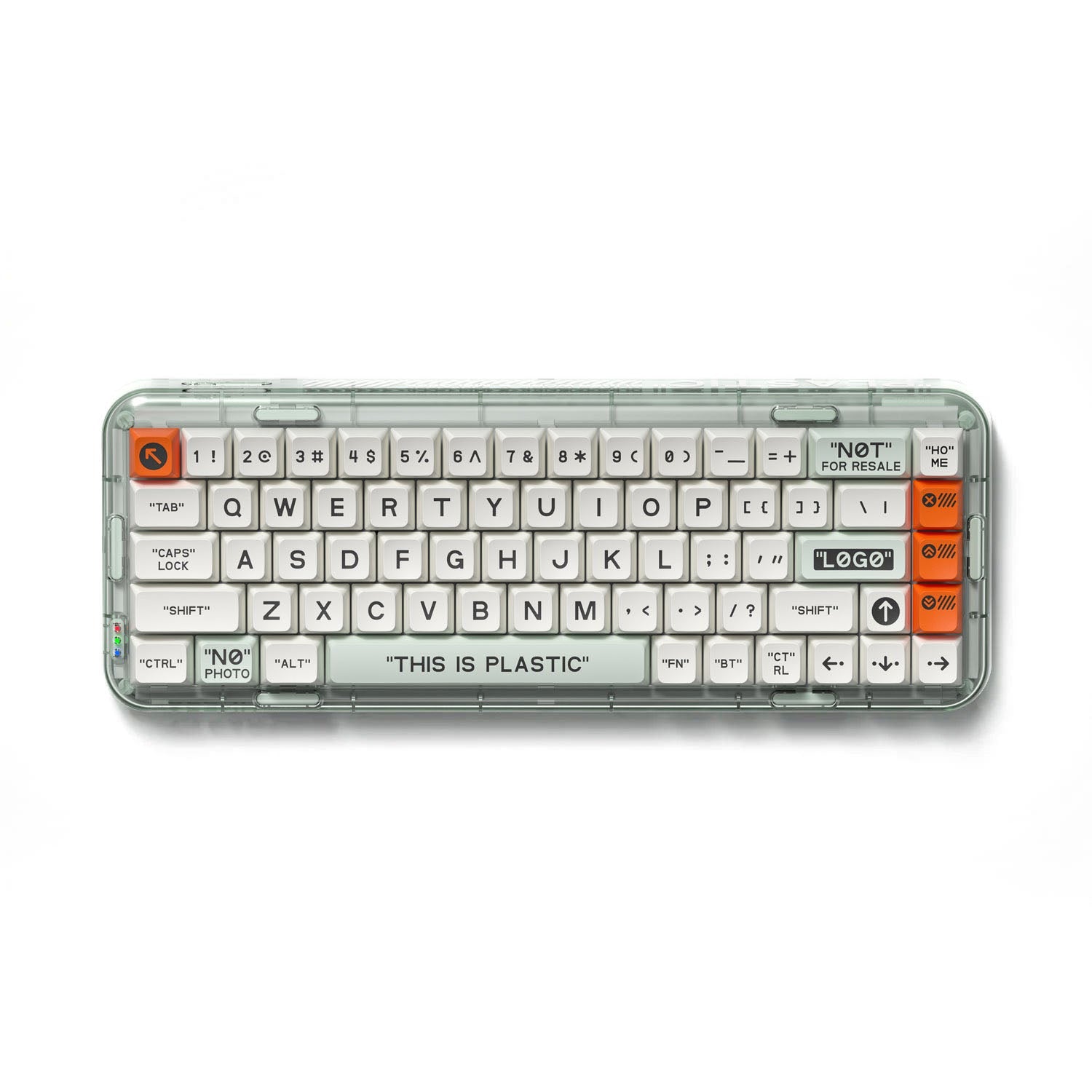 Transparent Keyboard Mojo 68 Plastic | MelGeek X Arctic Fox | LMT ED